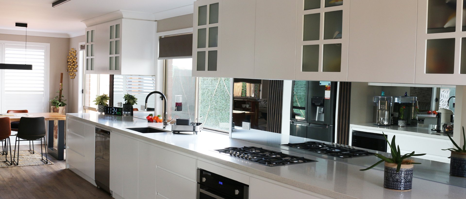 Modern Kitchen with 3d wall Panels by Kitchen Tek Australia | ArchiPro AU