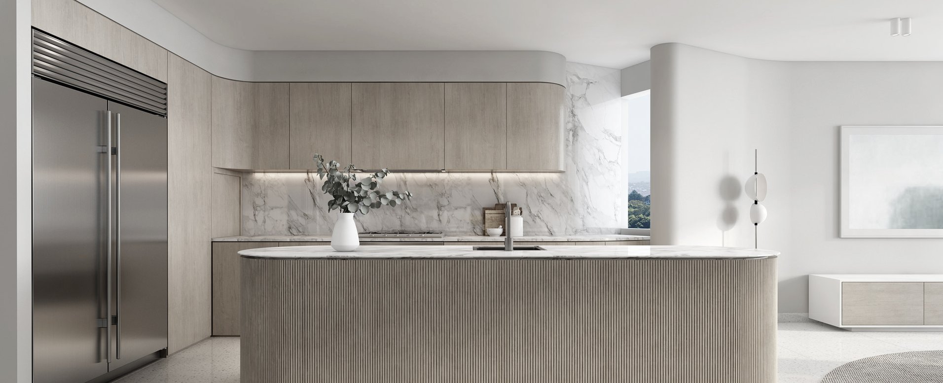 Kitchen by BASE3D Artist Impressions | ArchiPro AU