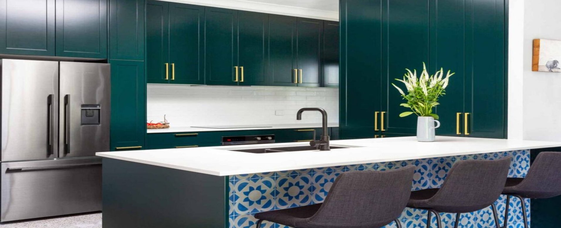 Jade Green Kitchen Design – Hunters Hill by Premier Kitchens Australia ...