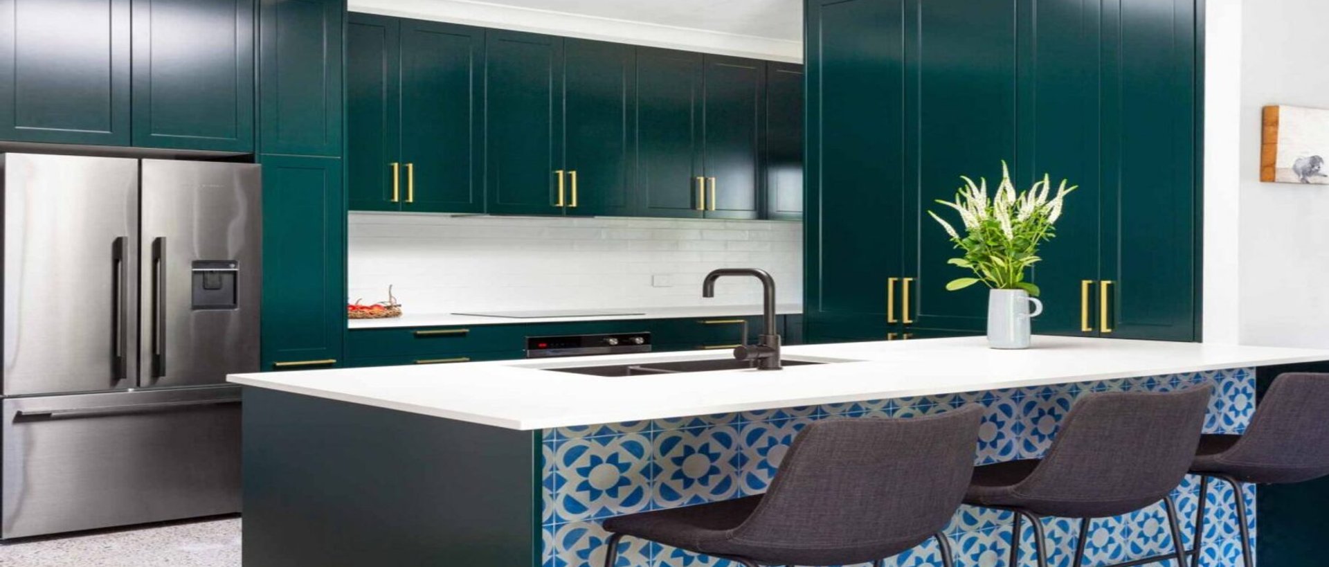 Jade Green Kitchen Design – Hunters Hill by Premier Kitchens Australia ...