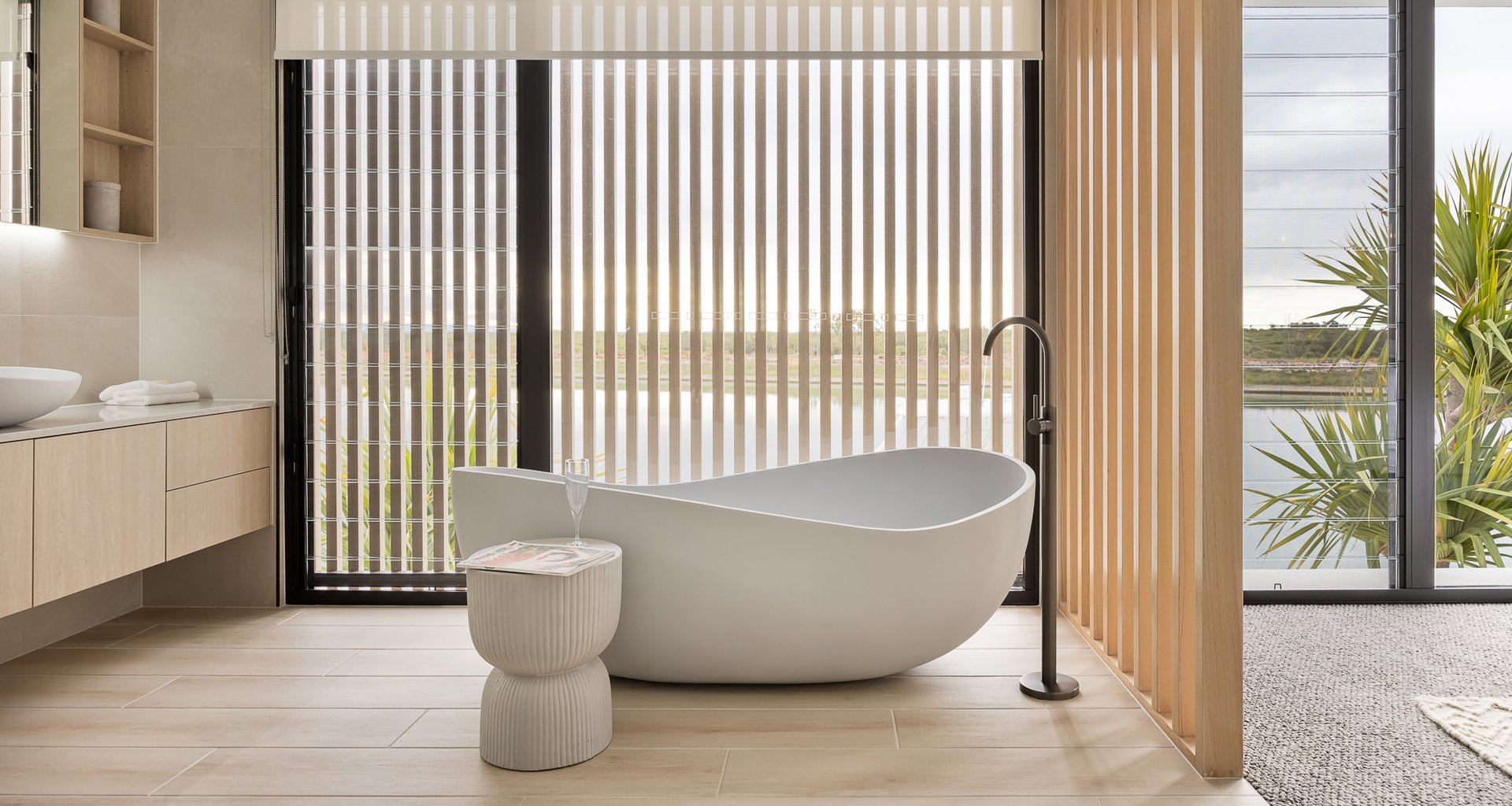 Modern coastal bathrooms by Volupto | ArchiPro AU