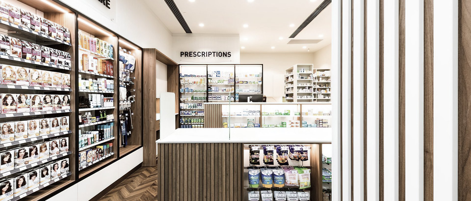 Centre Pharmacy by Hosking Interior Design | ArchiPro AU