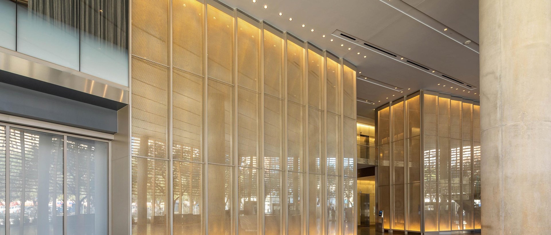 Wire Mesh Cladding for Interiors by Wovenpanel® | ArchiPro AU