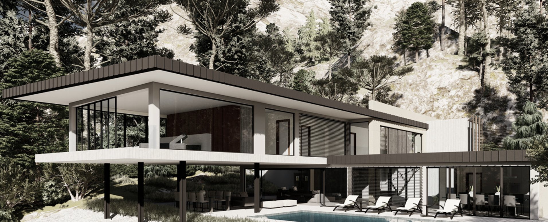 House on a cliff by RUBI Architects | ArchiPro AU