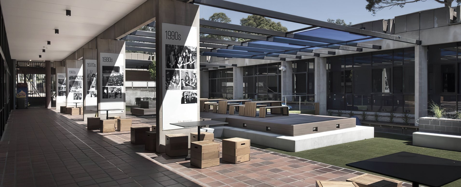 UoN Hunter Precinct Courtyard by Space Design Architecture | ArchiPro AU