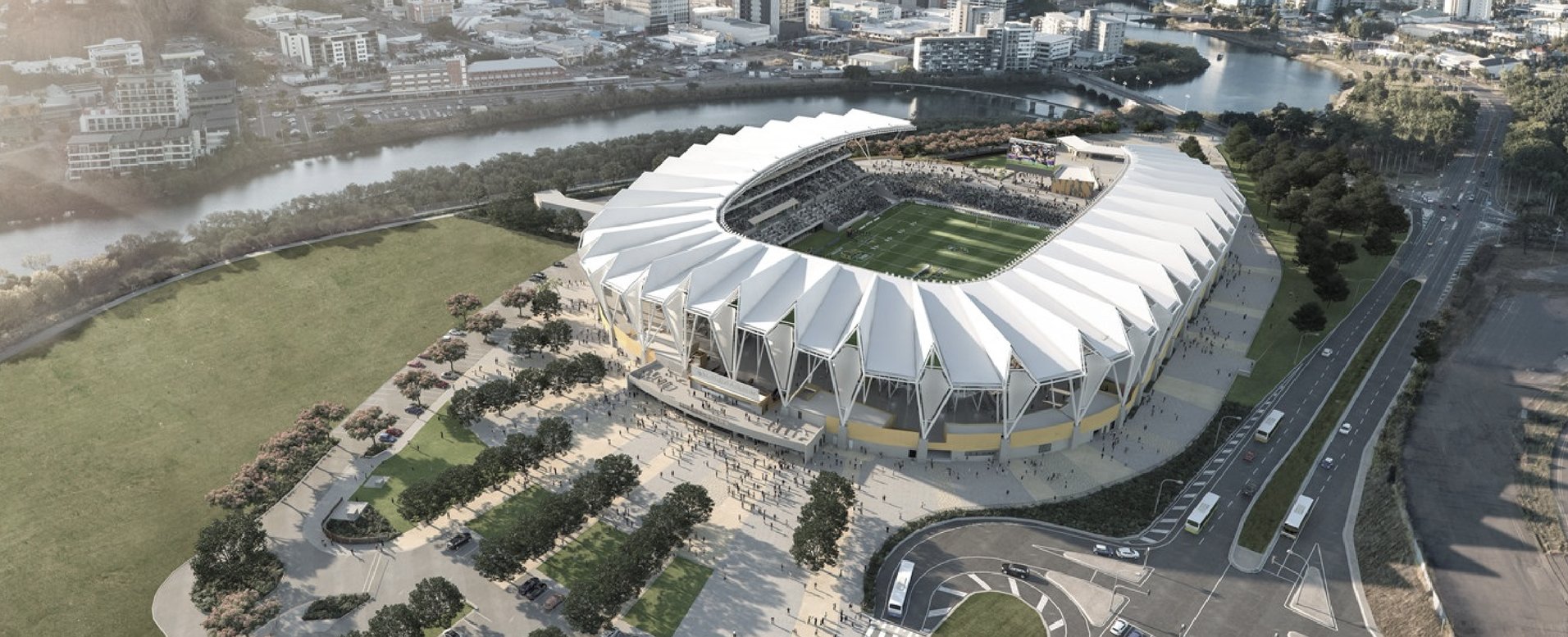 Queensland Country Bank Stadium by Diadem | ArchiPro AU