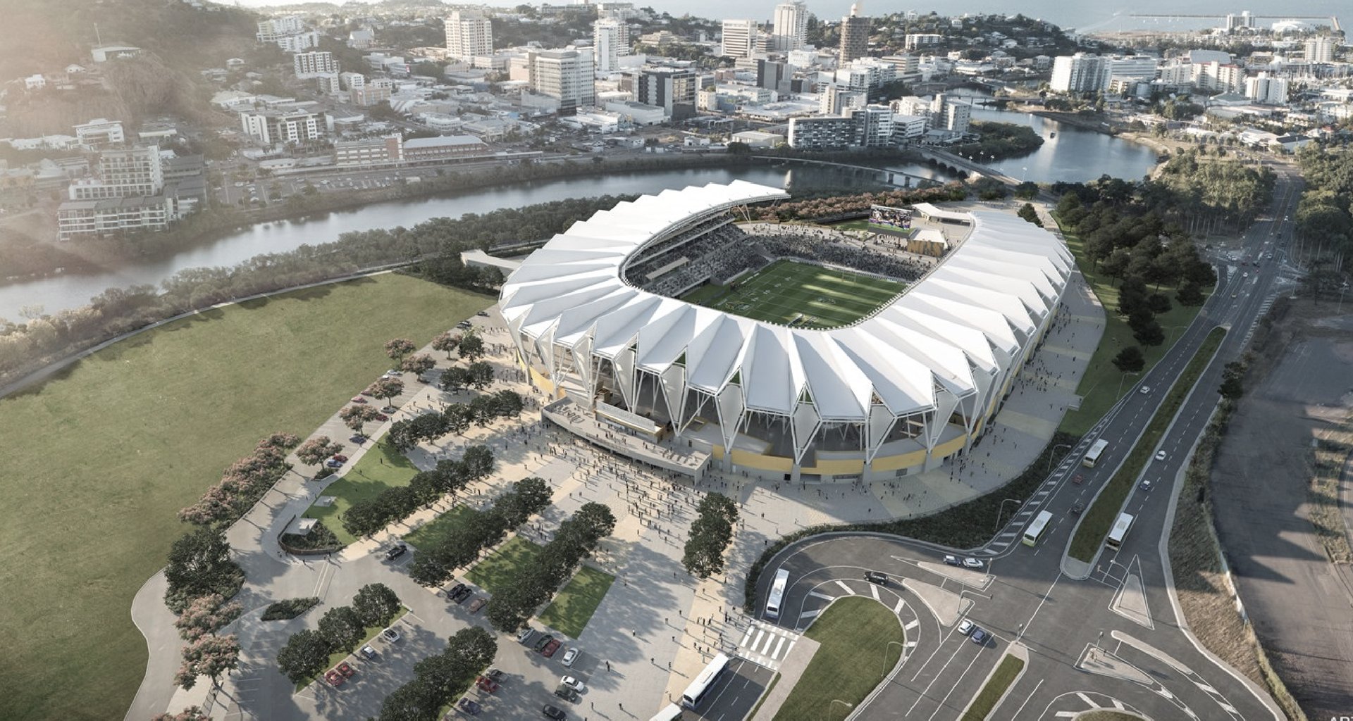 Queensland Country Bank Stadium by Diadem | ArchiPro AU